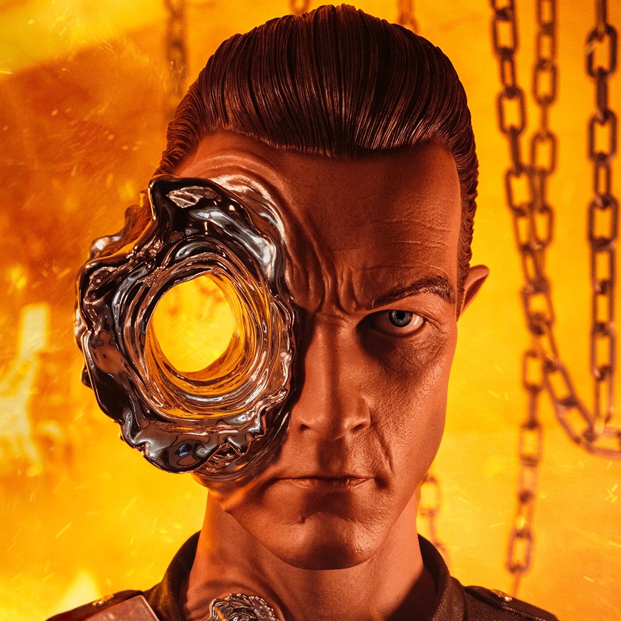 1/1 Scale Life-Size Bust : T-1000 Art Mask Painted Standard Version ...